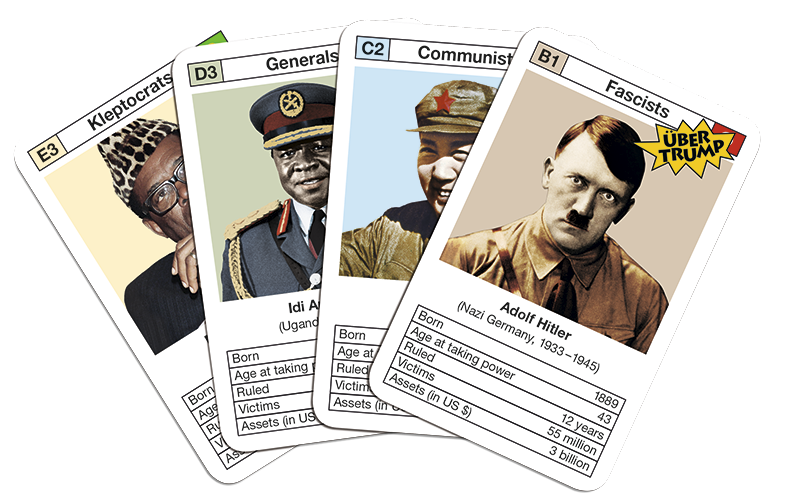 Cartas para jugar con la virgen de Lourdes, Franco o Hitler