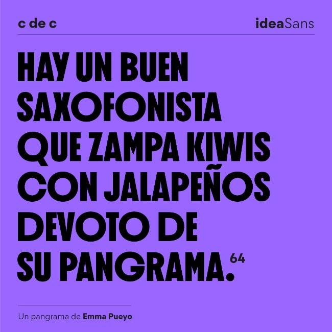 Los pangramas que promocionan la nueva tipografía del Club de Creativos